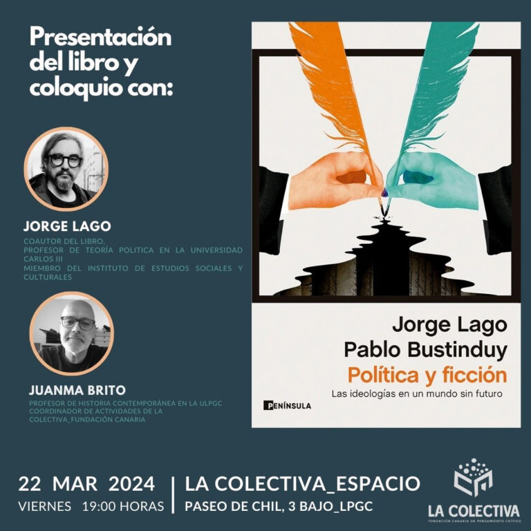 Jorge Lago presenta en Gran Canaria su libro, escrito junto al ministro Pablo Bustinduy ...